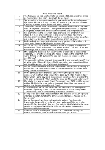 Back to School Year 6 Maths Mathematics Complete Year's Planning ...