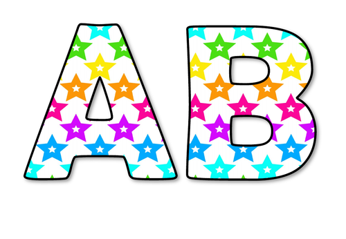 Display Lettering - Bright Stars | Teaching Resources
