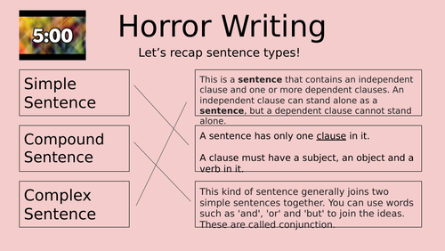 Gothic Writing Lesson | Teaching Resources