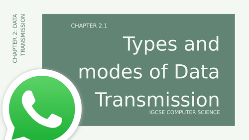 Igcse Computer Science Chapter 2 Data Transmission [108x Animated