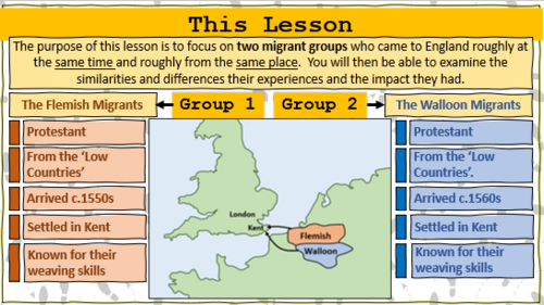 Migrants in Britain - Flemish & Walloon Sandwich & Canterbury - GCSE ...
