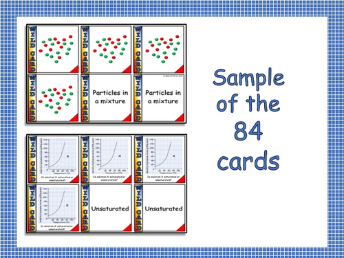 Mixtures Solutions and Suspensions Wildcard and Snap Card Games for KS3 ...