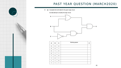 Igcse Computer Science Chapter 10 Logic Gates [117x Animated Slide