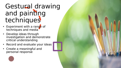 GCSE Art and Design - Gestural Painting | Teaching Resources