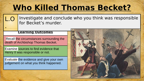 Who Killed Thomas Becket? | Teaching Resources