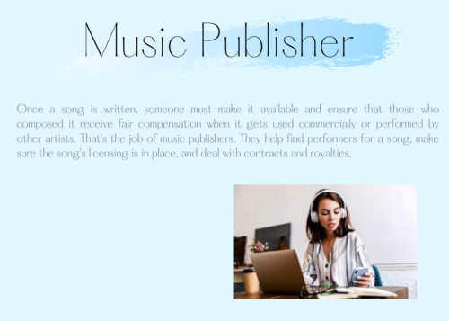 Careers in music display | Teaching Resources