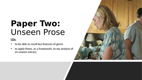 AQA A-Level English Literature/ Spec A/ Paper 2/ Section B/ Unseen ...