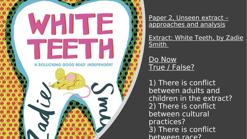 AQA, A Level English Literature, Spec A, Paper 2, Section B - Unseen ...