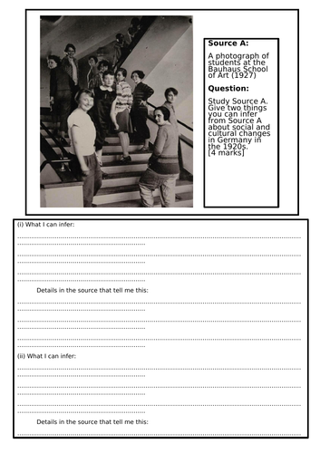 Weimar Republic Cultural changes | Teaching Resources