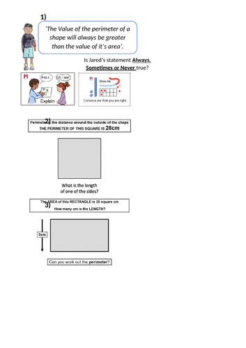 Year 5 / 6 / 7 - Area and Perimeter - Three Lesson Bundle | Teaching ...
