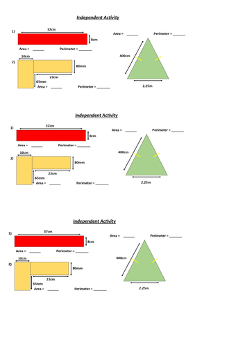 Year 5 / 6 / 7 - Area and Perimeter - Three Lesson Bundle | Teaching ...