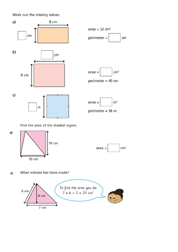 Year 5 / 6 / 7 - Area and Perimeter - Three Lesson Bundle | Teaching ...