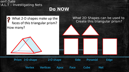 Year 5 / 6 / 7 - 3D Shapes and Nets - Three Lesson Bundle | Teaching ...