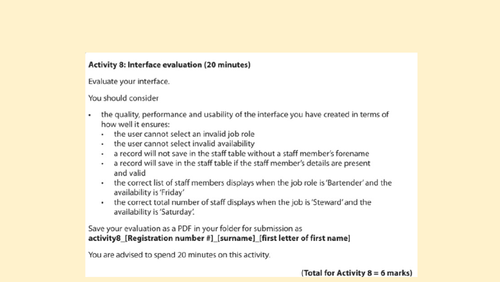 Btec Nationals It Unit 2 Database Whole Unit Teaching Resources