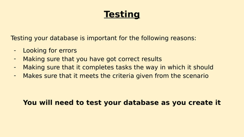 BTEC Nationals IT unit 2 database whole unit | Teaching Resources