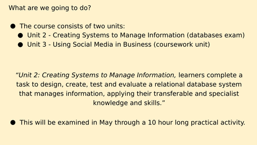 BTEC Nationals IT unit 2 database whole unit | Teaching Resources