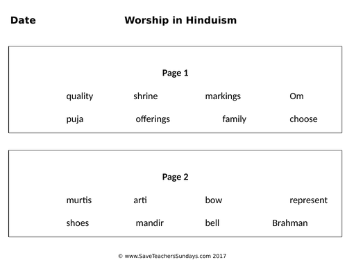 Hinduism KS1 Planning and Resources | Teaching Resources