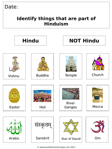 Hinduism KS1 Lesson plan, PowerPoint and Worksheets / Activity ...