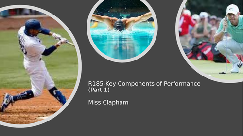 CNAT R185- Key Components of Performance- Part 1 | Teaching Resources