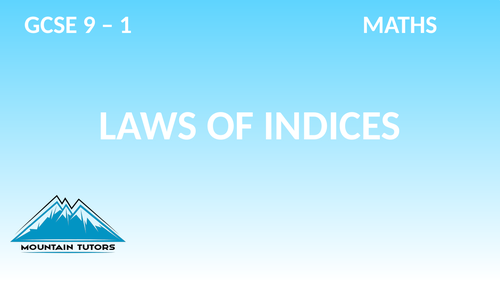 LAWS OF INDICES | Lesson 1 | Maths GCSE 9 - 1 Revision | Grade 4 ...
