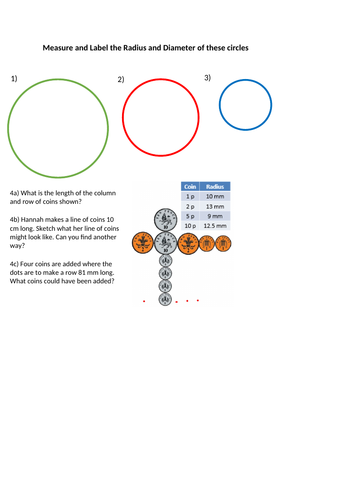 Year 5 / 6 / 7 - Maths - Properties of a Circle - Complete Lesson ...