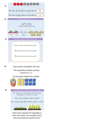 Year 5 / 6 / 7 - Maths - Ratio and Proportion - 5 Lesson Plan Bundle ...