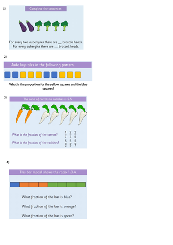 Year 5 / 6 / 7 - Maths - Ratio and Proportion - 5 Lesson Plan Bundle ...