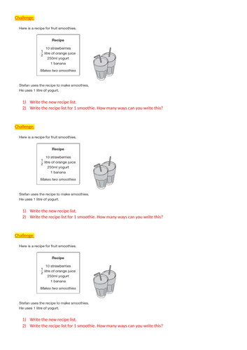 Year 5 / 6 / 7 - Maths - Ratio and Proportion - 5 Lesson Plan Bundle ...