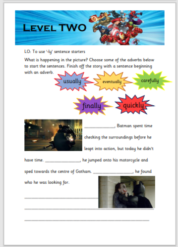 Superhero Sentences | Teaching Resources