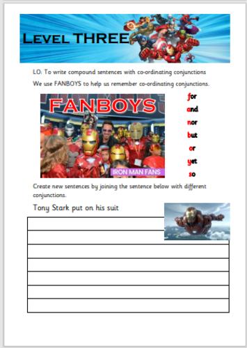 Superhero Sentences | Teaching Resources