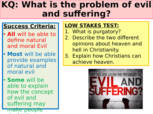 L9 Problem of Evil | Teaching Resources