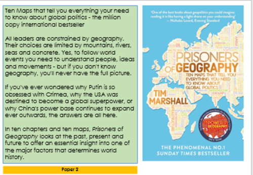 Geography literacy-reading list and achievement display | Teaching ...