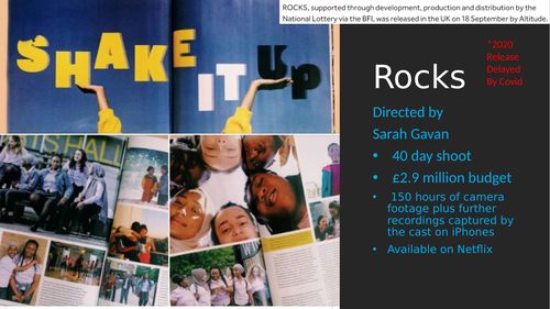Rocks the film director Sarah Gavron Eduqas Board | Teaching Resources