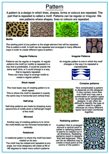 The Formal Elements of Art Posters/ Knowledge Organisers | Teaching ...