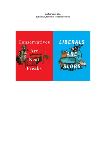 A-Level Politics Ideology revision | Teaching Resources