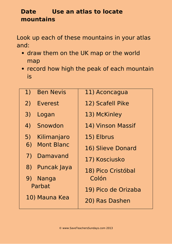 Mountains KS2 Planning and Resources | Teaching Resources