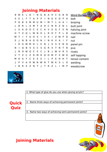 Design And Technology Worksheets