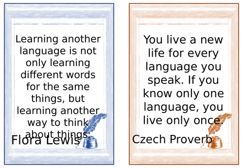 Langauge Quotes MFL Display | Teaching Resources Langauge Quotes MFL Display | Teaching Resources