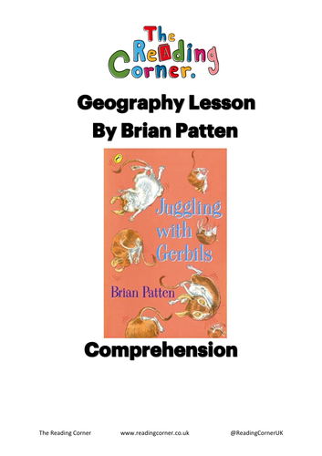 UKS2 Poem: Geography Lesson by Brian Patten - Reading Comprehension ...
