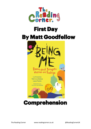 UKS2 Poem: First Day by Matt Goodfellow - Reading Comprehension ...