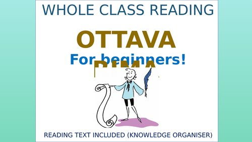 Ottava Rima - Knowledge Organiser and Whole Class Reading Session ...