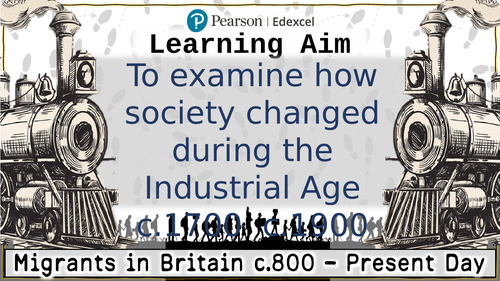 GCSE HISTORY EDEXCEL: Migrants Industrial Britain - Changes to Society ...