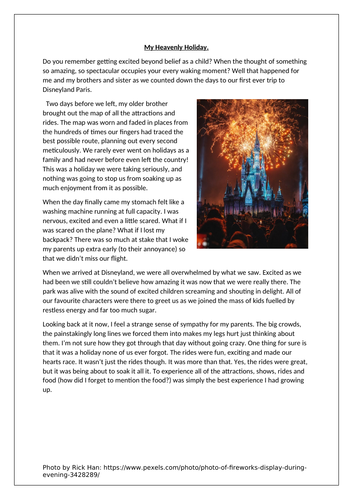 Functional Skills: Holidays | Teaching Resources