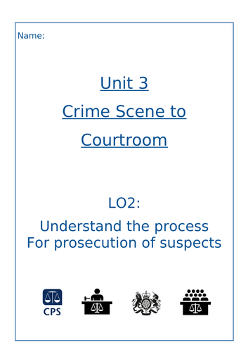 WJEC Criminology Unit 3 Crime Scene to courtroom: LO2 Controlled ...