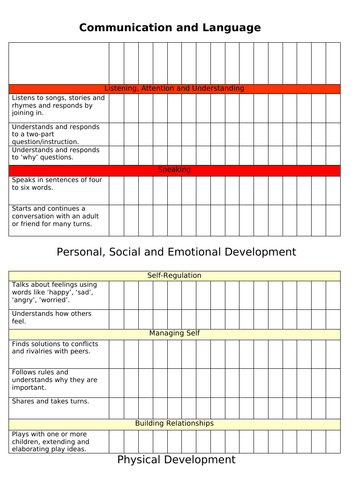 EYFS Reception Baseline Assessment | Teaching Resources EYFS Reception Baseline Assessment | Teaching Resources