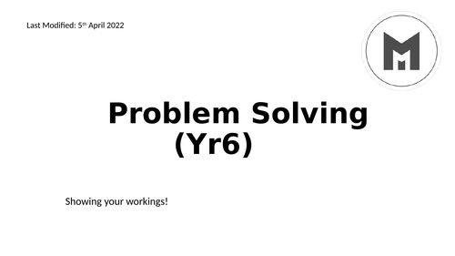 20 Maths Problem solving questions for KS3 or Upper KS2 With answers ...