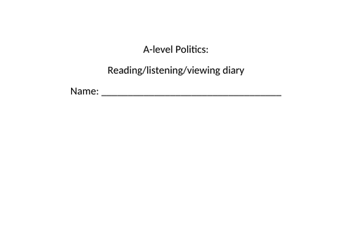 Introduction to UK political parties (AS Politics) | Teaching Resources