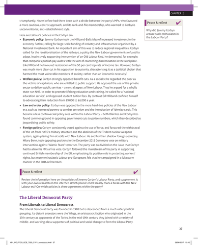 Historical development of the main UK political parties (AS Politics ...