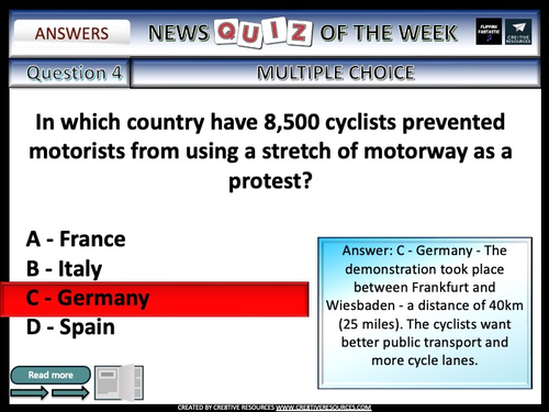 News Quiz Tutor Time | Teaching Resources