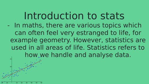 INTRODUCTION TO STATS GCSE MATHS 9 - 1 | Teaching Resources